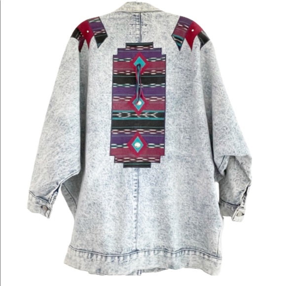 Sundance | Jackets & Coats | Sundance Vintage Acid Wash Southwest Jean ...